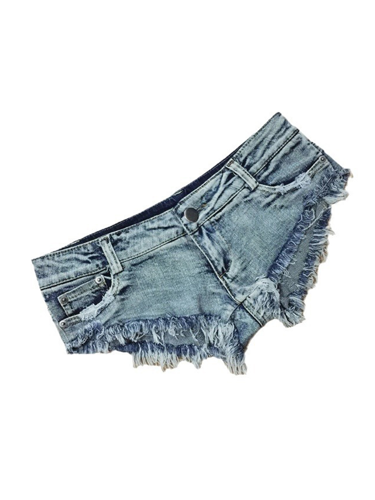 Nightclub Super Short Denim Shorts - Triniful