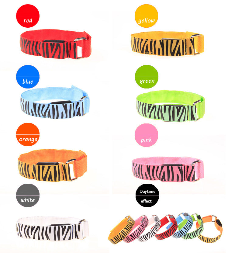 Correa de brazo con luz LED radiante Pulseras que brillan en la ...