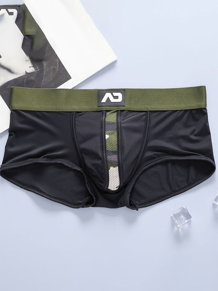 Men's Low Waist Elastic Milk Silk Boxer Briefs - Triniful