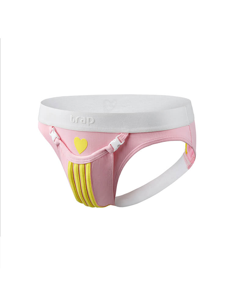 Men's Sexy Heart Print Detachable Jockstrap - Triniful