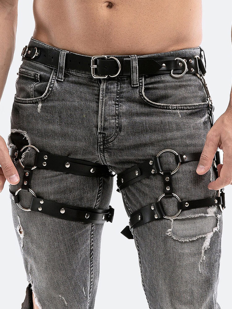 Waist Belt Thigh Loop One-Piece Strap - Triniful