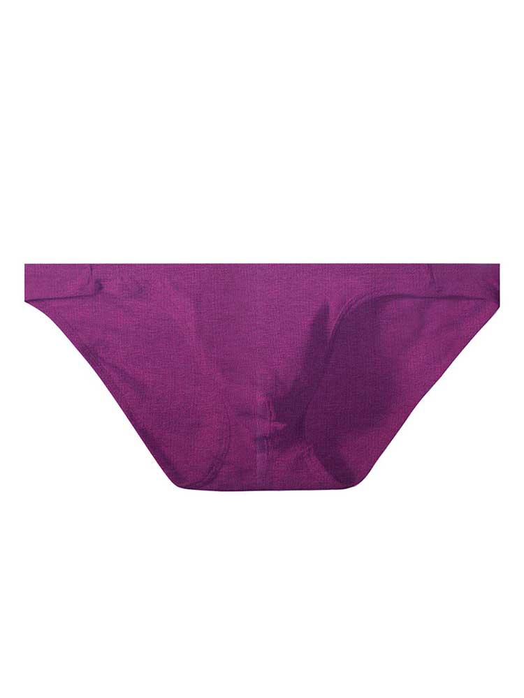 Men's Solid-Color Low-Rise Butt-Lifting Cotton Briefs - Triniful